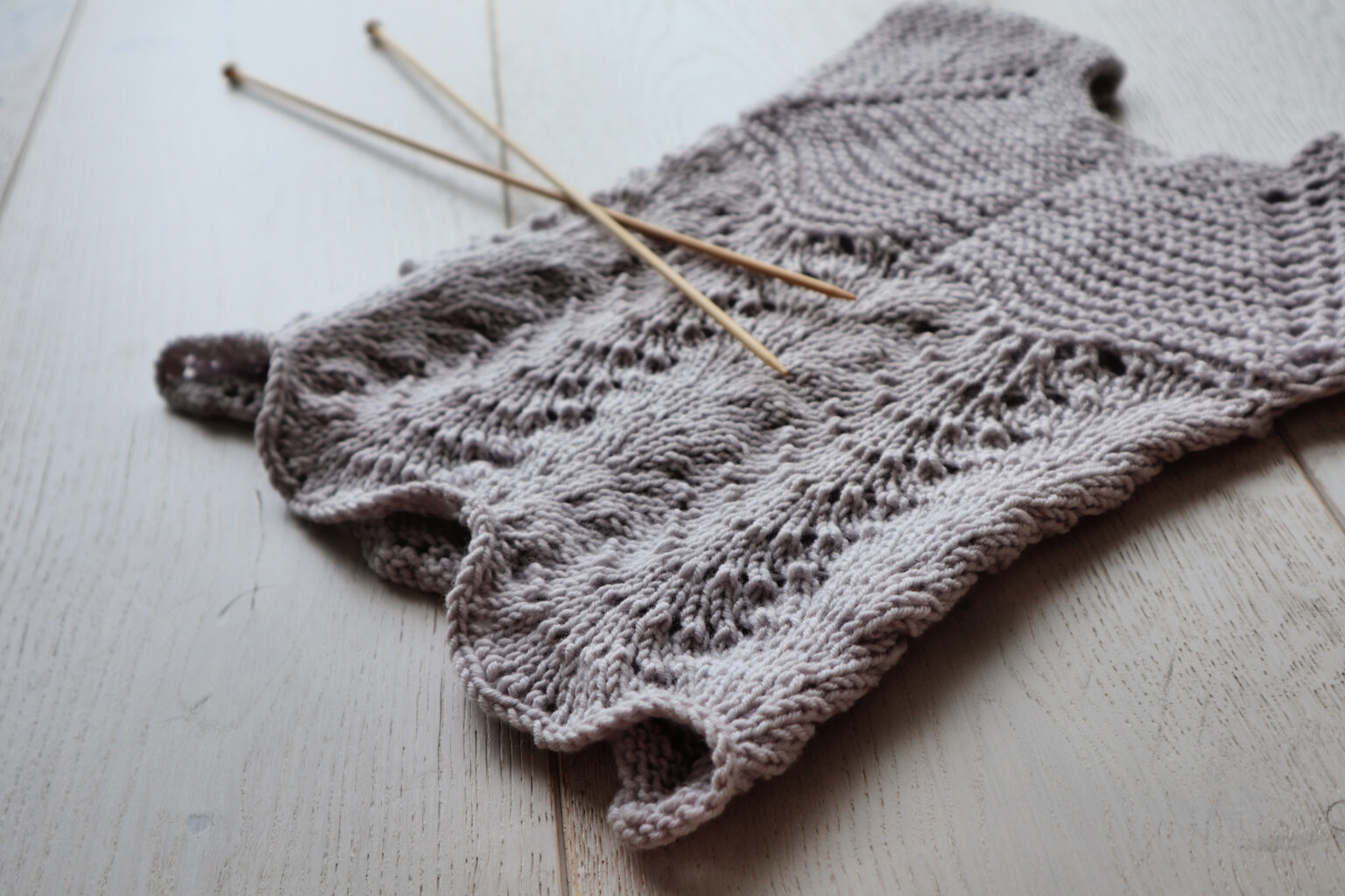 Feather and Fan Out Top – Knit Baby Sweater Pattern – The Snugglery