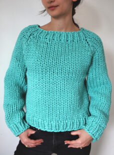 Big Bottom-Up Sweater - Knit Sweater Pattern - The Snugglery