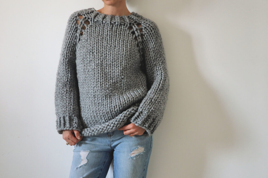 Super Chunky Raglan - Top Down Knit Sweater Pattern - The Snugglery