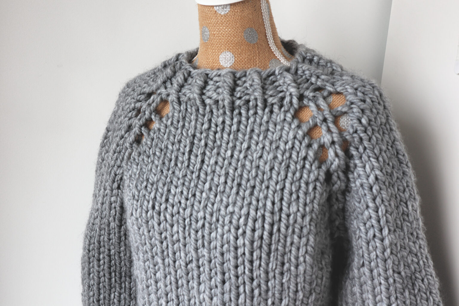 Super Chunky Raglan - Top Down Knit Sweater Pattern - The Snugglery