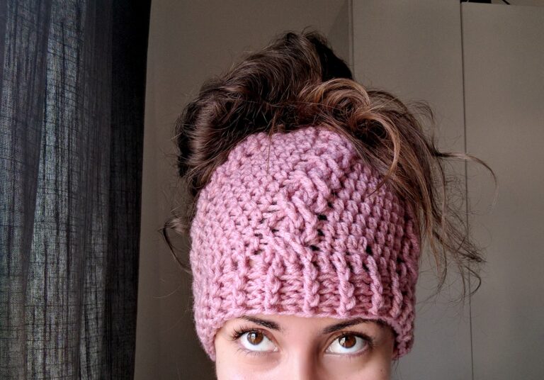 Crochet Cable Bun Beanie – Crochet Hat Pattern – The Snugglery