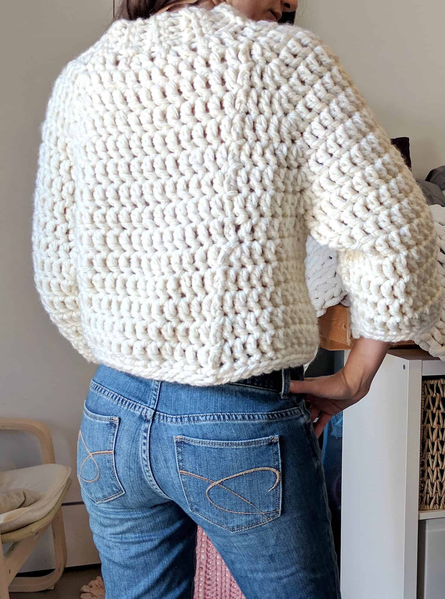 Chunky Cropped Raglan Sweater Crochet Sweater Pattern The Snugglery Chunky Cropped Raglan Sweater Crochet Sweater Pattern The Snugglery