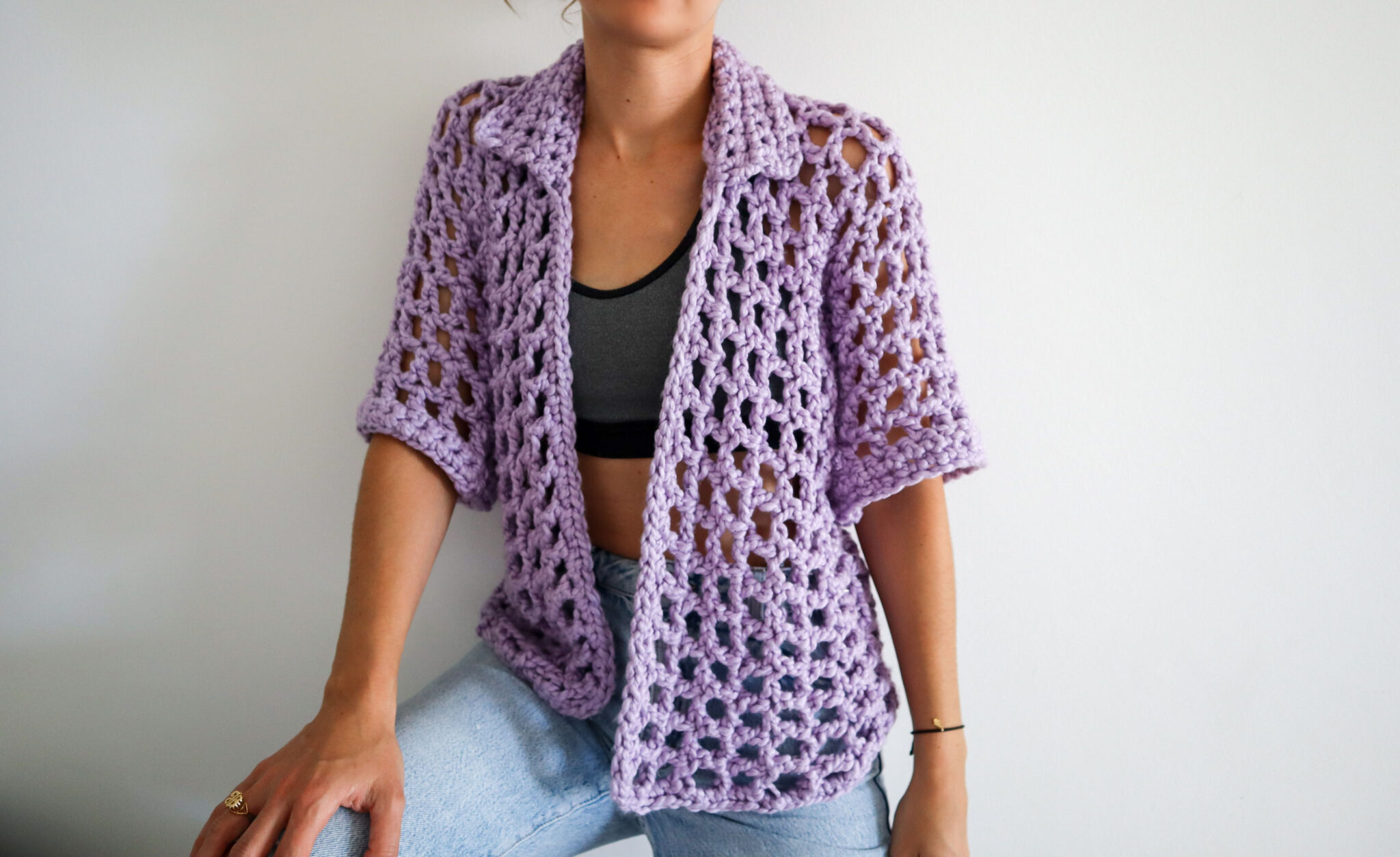 Chunky Mesh Overshirt - A Summer Crochet Project You Can Make...Fast ...