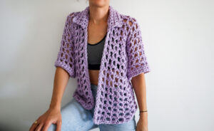 Chunky Mesh Overshirt - A Summer Crochet Project You Can Make...Fast ...