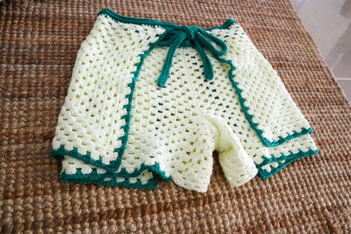 Crochet Wrap Shorts - The Easiest Crochet Shorts Pattern! - The Snugglery